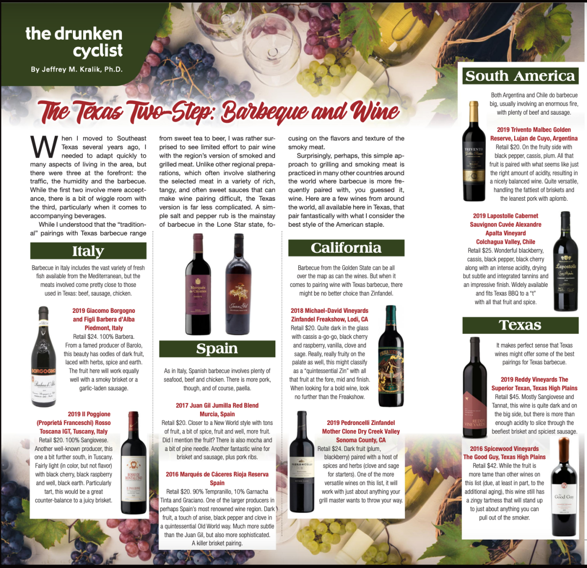 Focusing on Wine with Texas Barbecue | the drunken cyclist